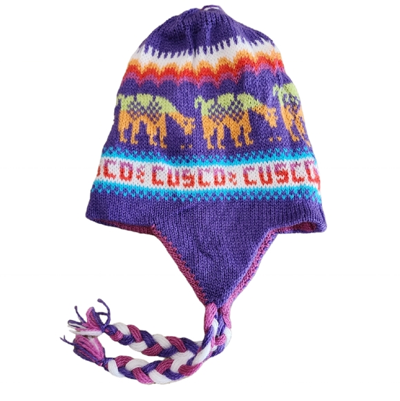 Cusco Perú | Accessories | Chullo Peruano Wollalpaca Blend Reversible ...